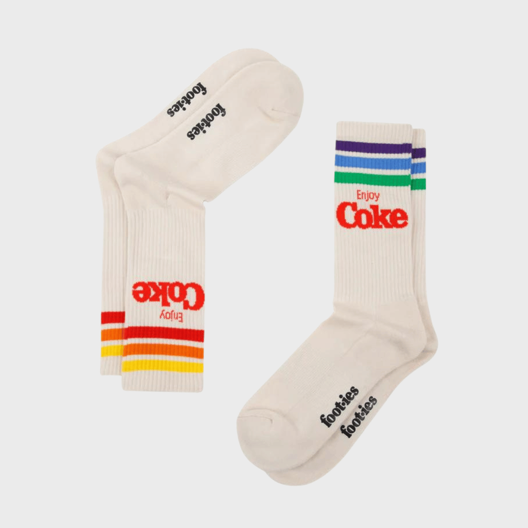 COKE PRIDE STRIPES SNEAKER SOCK