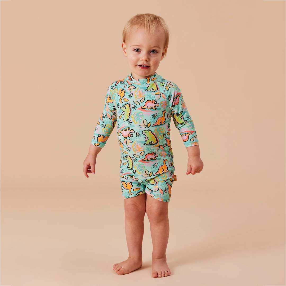 Goldie + Ace Short Leg Swimsuit | Dino Jungle