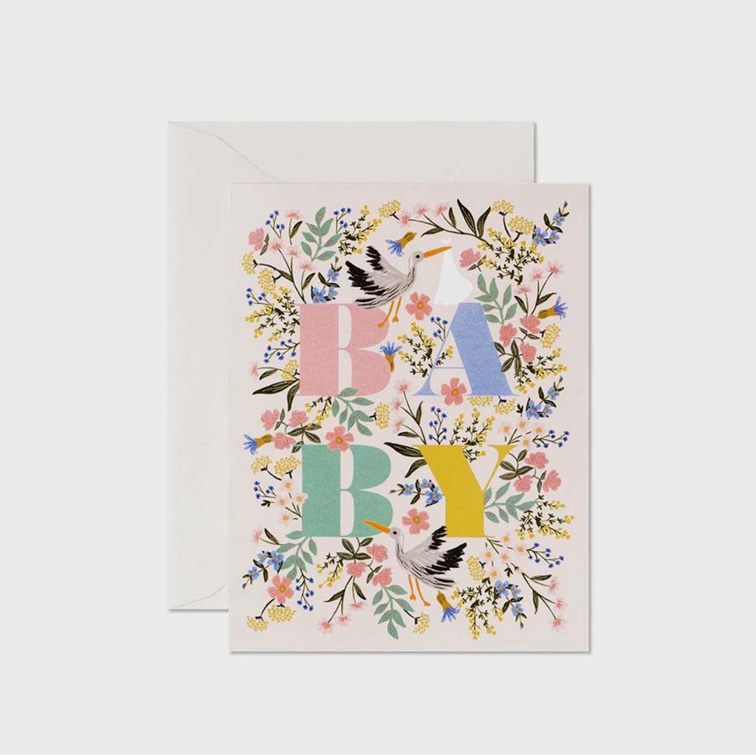 Rifle Paper Co. Mayfair Baby Baby Card | BY SAN SEBASTIAN