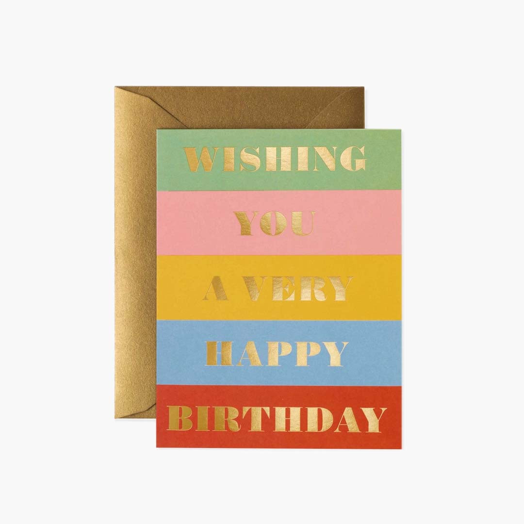 Rifle Paper Co. Birthday Wishes Birthday Card | BY SAN SEBASTIAN