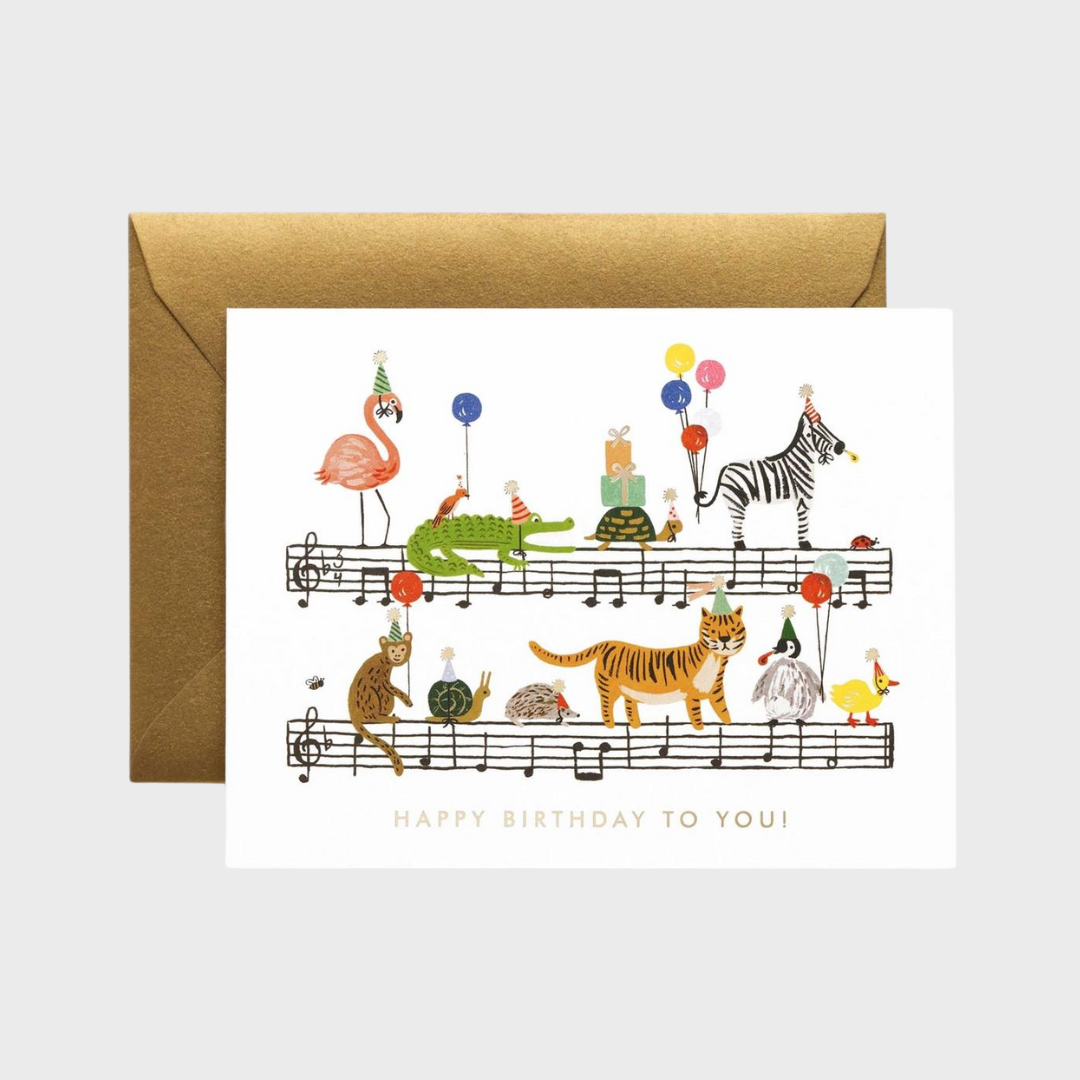 Rifle Paper Co. Happy Birthday Song Birthday Card | BY SAN SEBASTIAN