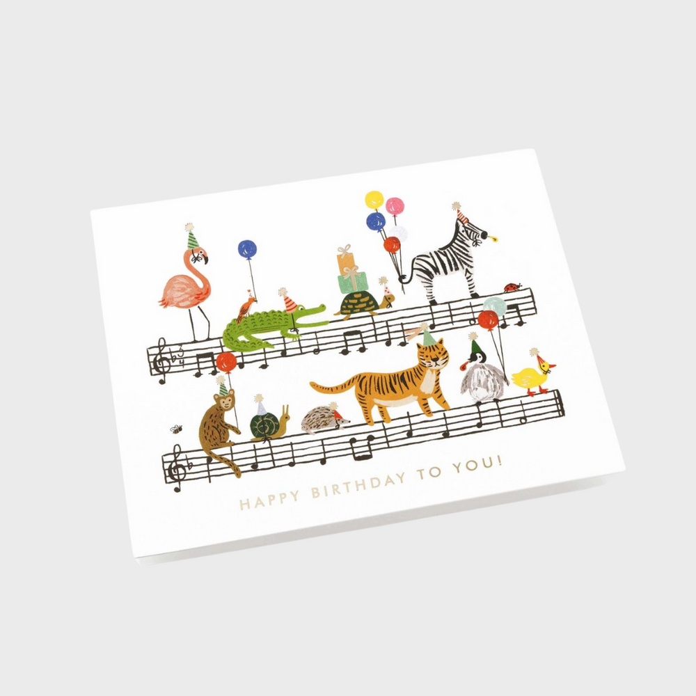 Rifle Paper Co. Happy Birthday Song Birthday Card | BY SAN SEBASTIAN