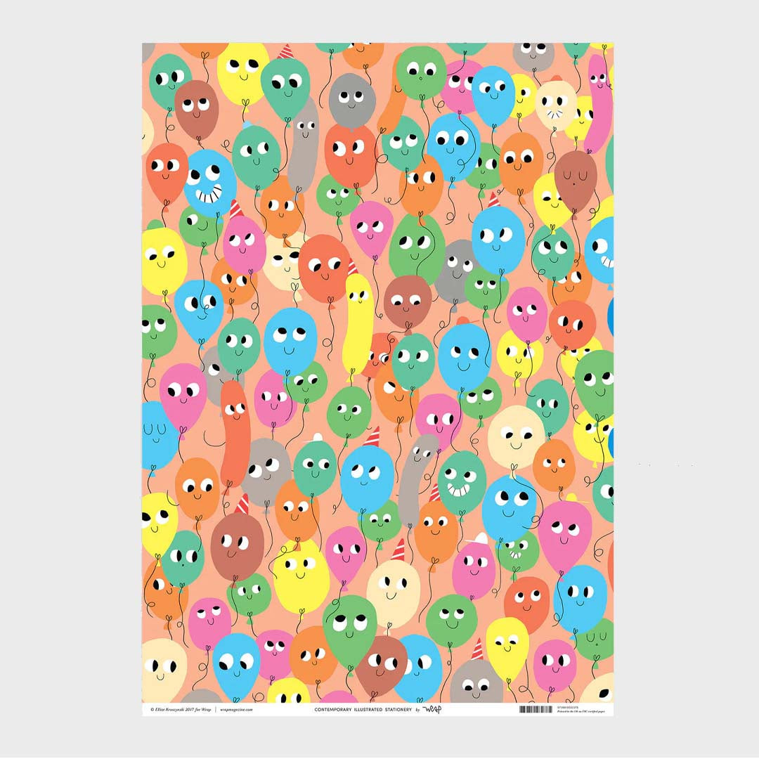 WRAP BALLOONS WRAPPING PAPER