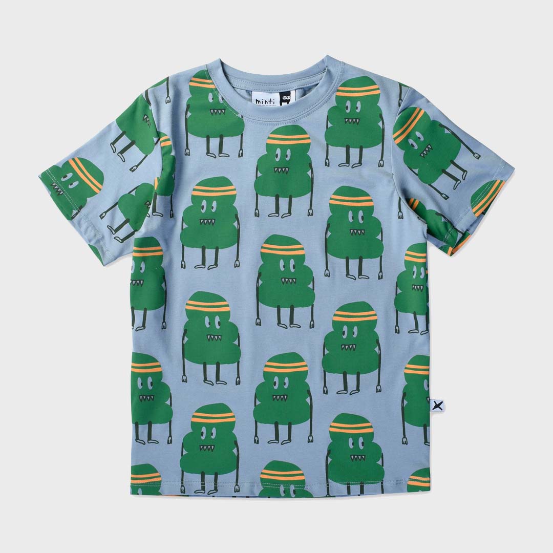 Minti Sporty Blob Tee - Powder Blue | BY SAN SEBASTIAN